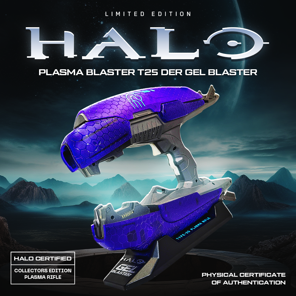 Limited Edition HALO Plasma Blaster T25 DER - Gel Blaster – Gel Ball ...